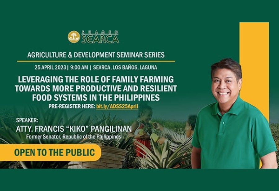 Former PH senator Kiko Pangilinan to speak at SEARCA seminar series ...